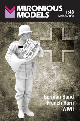 NEW! Mironious Models 48GE088 German WWII Band French Horn (1 Figure)