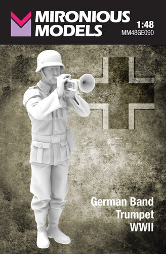NEW! Mironious Models 48GE090 German WWII Band Trumpet (1 Figure)