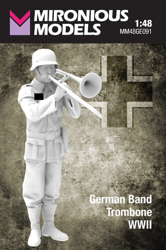 NEW! Mironious Models 48GE091 German WWII Band Trombone (1 Figure)