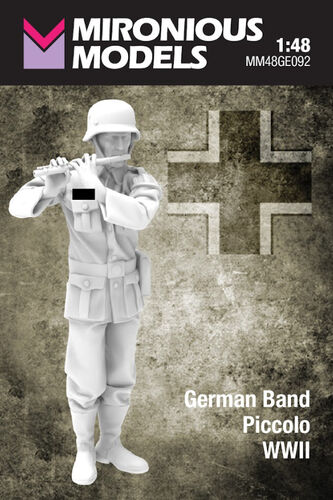 NEW! Mironious Models 48GE092 German WWII Band Piccolo (1 Figure)