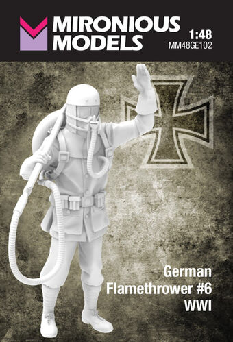 NEW! Mironious Models 48GE102 German WWI Flamethrower No.6 (1 Figure)