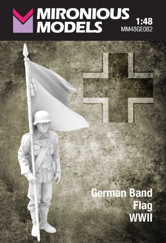 NEW! Mironious Models 48GE082 German WWII Band Flag (1 Figure)
