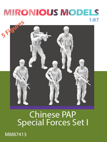 NEW! Mironious Models 87413 Chinese PAP Special Forces Set I (5 Figures)