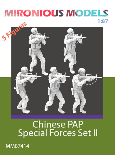 NEW! Mironious Models 87414 Chinese PAP Special Forces Set II (5 Figures)