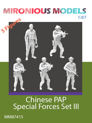 NEW! Mironious Models 87415 Chinese PAP Special Forces Set III (5 Figures)