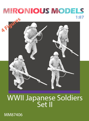 NEW! Mironious Models 87406 Japanese WWII Soldiers Set II (4 Figures)