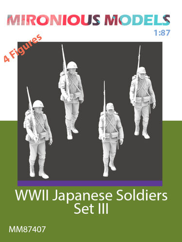 Mironious Models 87407 Japanese WWII Soldiers Set III (4 Figures)