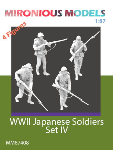 NEW! Mironious Models 87408 Japanese WWII Soldiers Set IV (4 Figures)