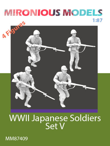 NEW! Mironious Models 87409 Japanese WWII Soldiers Set V (4 Figures)