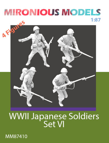 NEW! Mironious Models 87410 Japanese WWII Soldiers Set VI (4 Figures)