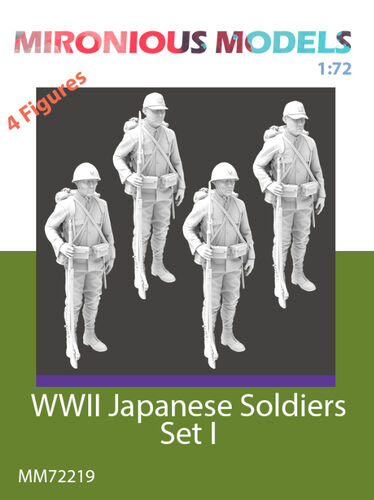 NEW! Mironious Models 72219 Japanese WWII Soldiers Set I (4 Figures)