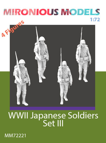 NEW! Mironious Models 72221 Japanese WWII Soldiers Set III (4 Figures)