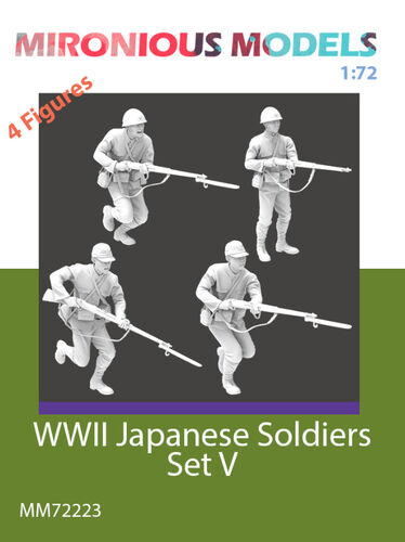 NEW! Mironious Models 72223 Japanese WWII Soldiers Set V (4 Figures)