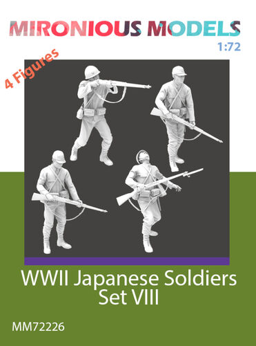 NEW! Mironious Models 72226 Japanese WWII Soldiers Set VIII (4 Figures)