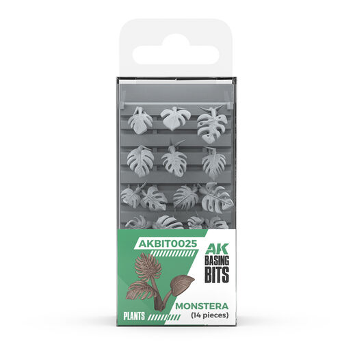 NEW! AK-Interactive AKBIT0025 Monstera (3D-Printed / 14 pcs)