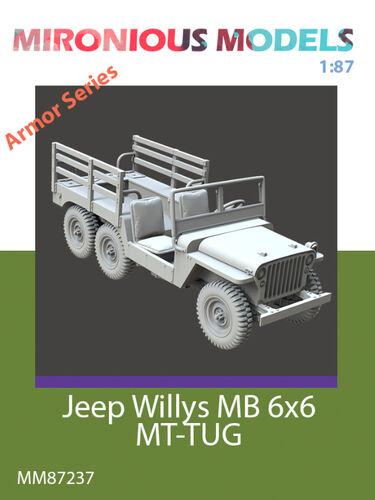 NEW! Mironious Models 87237 Jeep Willys MB 6x6 MT-TUG