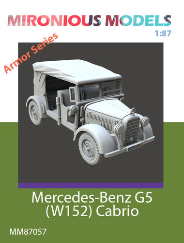 NEW! Mironious Models 87057 Mercedes-Benz G5 (W152) Cabrio (3D-Printed)