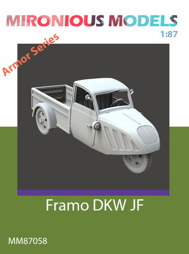 NEW! Mironious Models 87058 Framo DKW JF (3D-Printed)