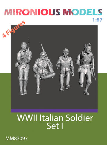 NEW! Mironious Models 87097 Italian WWII Soldier Set I (4 Figures)