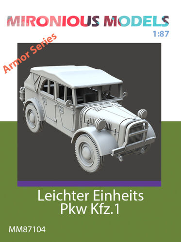 NEW! Mironious Models 87104 Leichter Einheits-Pkw Kfz.1 (3D-Printed)