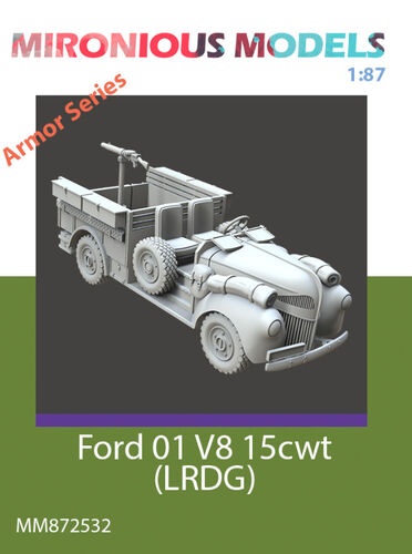 NEW! Mironious Models 87232 Ford 01 V8 15cwt (LRDG) (3D-Printed)