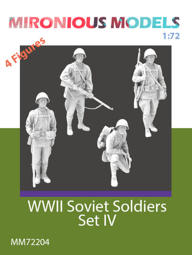 Mironious Models 72204 Soviet WWII Soldiers Set IV (4 Figures)