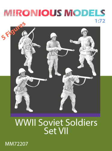 Mironious Models 72207 Soviet WWII Soldiers Set VII (5 Figures)