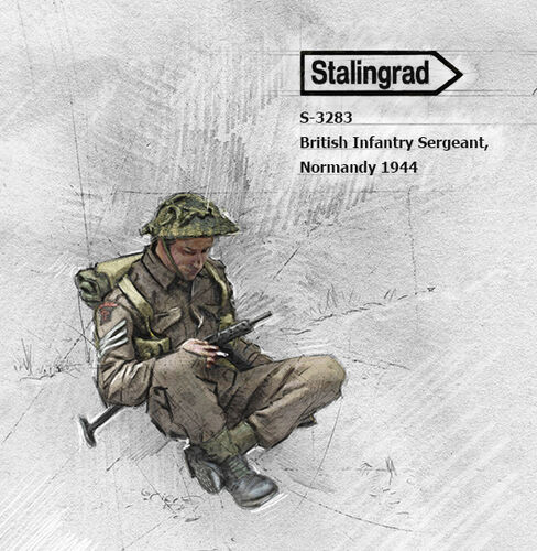 NEW! Stalingrad 3283 British Infantry Sergeant - Normandy 1944 (1 Figure)