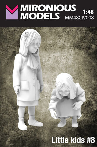 Mironious Models 48CIV008 Little Kids No.8 (2 Figures / 3D-Printed)