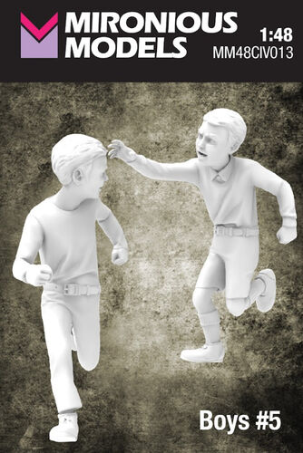 Mironious Models 48CIV013 Boys No.5 (2 Figures / 3D-Printed)
