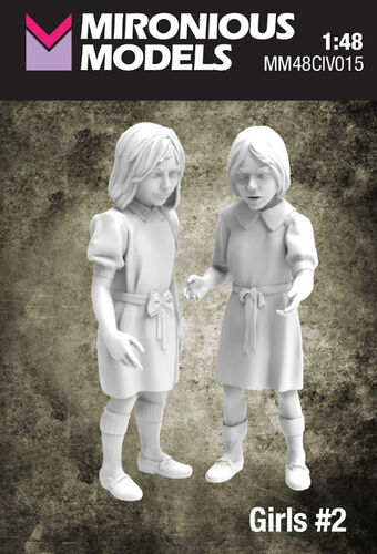 Mironious Models 48CIV015 Girls No.2 (2 Figures / 3D-Printed)