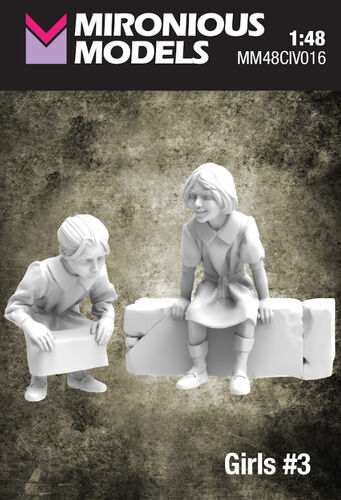 Mironious Models 48CIV016 Girls No.3 (2 Figures / 3D-Printed)