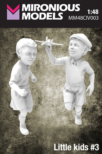 Mironious Models 48CIV003 Little Kids No.3 (2 Figures / 3D-Printed)