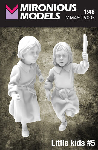 Mironious Models 48CIV005 Little Kids No.5 (2 Figures / 3D-Printed)