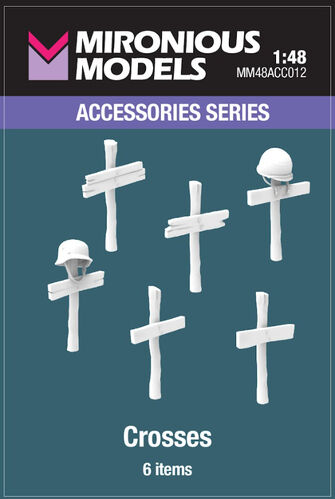 NEW! Mironious Models 48ACC012 Crosses (6 pcs)