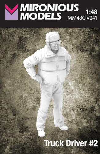 Mironious Models 48CIV041 Truck Driver No.2 (1 Figure / 3D-Printed)