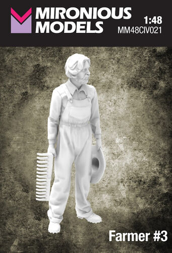 NEW! Mironious Models 48CIV021 Farmer No.3 (1 Figure / 3D-Printed)