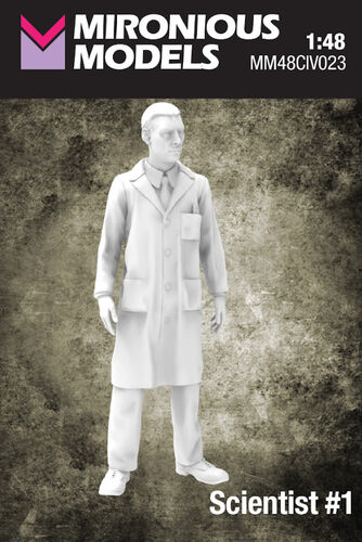 NEW! Mironious Models 48CIV023 Scientist No.1 (1 Figure / 3D-Printed)