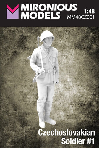 NEW! Mironious Models 48CZ001 Czechoslovakian Soldier No.1 (1 Figure / 3D-Printed)