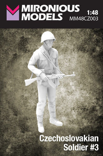 NEW! Mironious Models 48CZ003 Czechoslovakian Soldier No.3 (1 Figure / 3D-Printed)