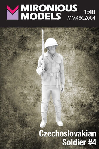 NEW! Mironious Models 48CZ004 Czechoslovakian Soldier No.4 (1 Figure / 3D-Printed)