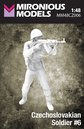 NEW! Mironious Models 48CZ006 Czechoslovakian Soldier No.6 (1 Figure / 3D-Printed)