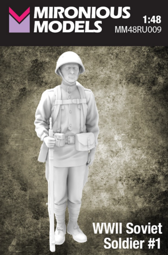 NEW! Mironious Models 48RU009 Soviet WWII Soldier No.1 (1 Figure / 3D-Printed)
