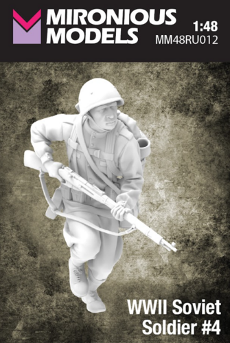 NEW! Mironious Models 48RU012 Soviet WWII Soldier No.4 (1 Figure / 3D-Printed)