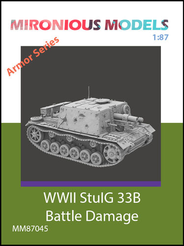 Mironious Models 87045 German WWII StuIG 33B - Battle Damage