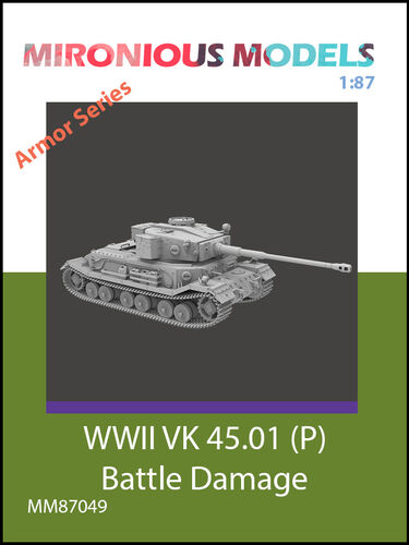 Mironious Models 87049 German WWII VK45.01 (P) - Battle Damage