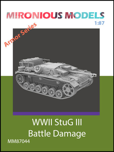 Mironious Models 87044 German WWII StuG III - Battle Damage