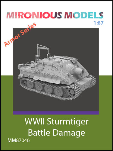 Mironious Models 87046 German WWII Sturmtiger - Battle Damage