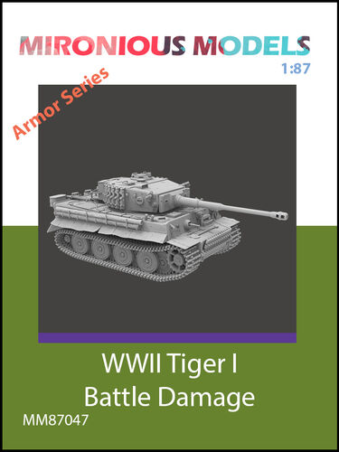 Mironious Models 87047 German WWII Tiger I - Battle Damage
