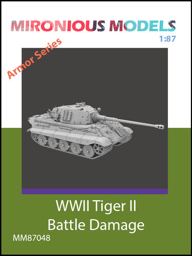 Mironious Models 87048 German WWII Tiger II - Battle Damage